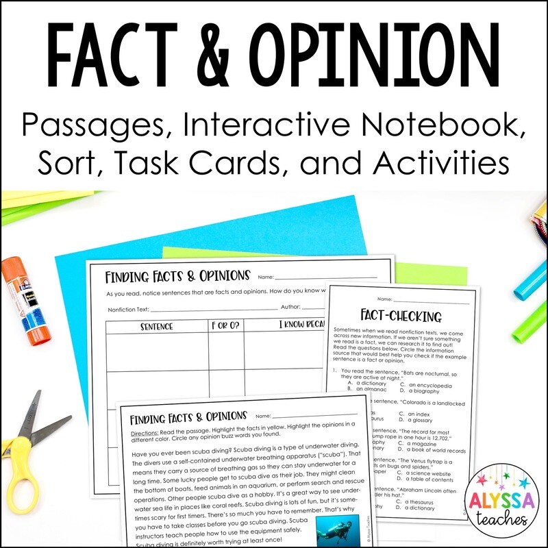 Fact and Opinion Activities