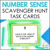 Numerical Patterns Scavenger Hunt Task Cards for 4th Grade