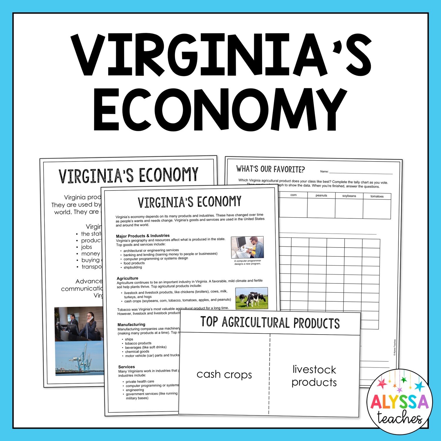Virginia's Economy Activities for VS.10