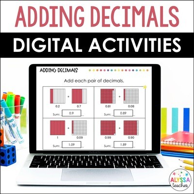 Digital Decimal Place Value Activities