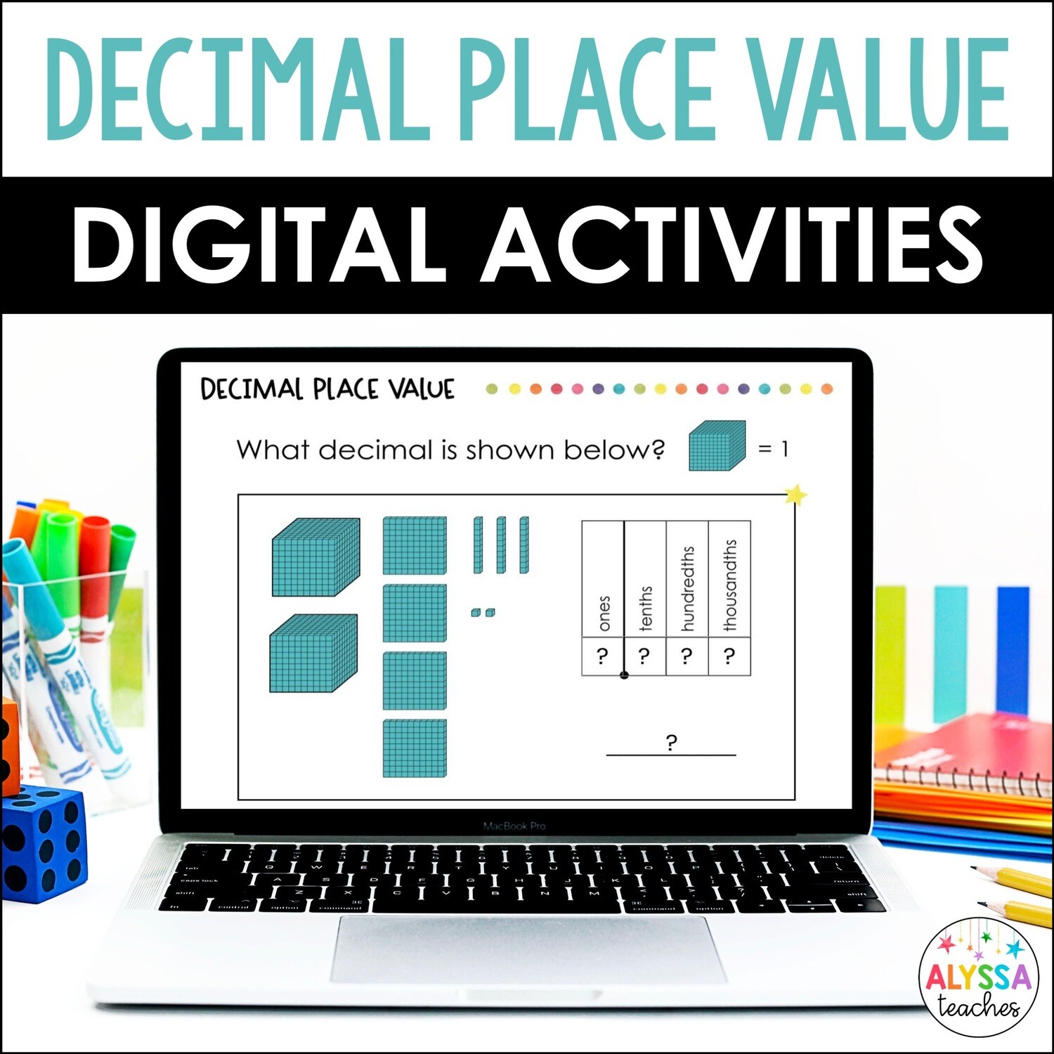 Digital Decimal Place Value Activities