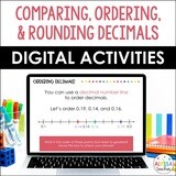 Digital Decimal Place Value Activities