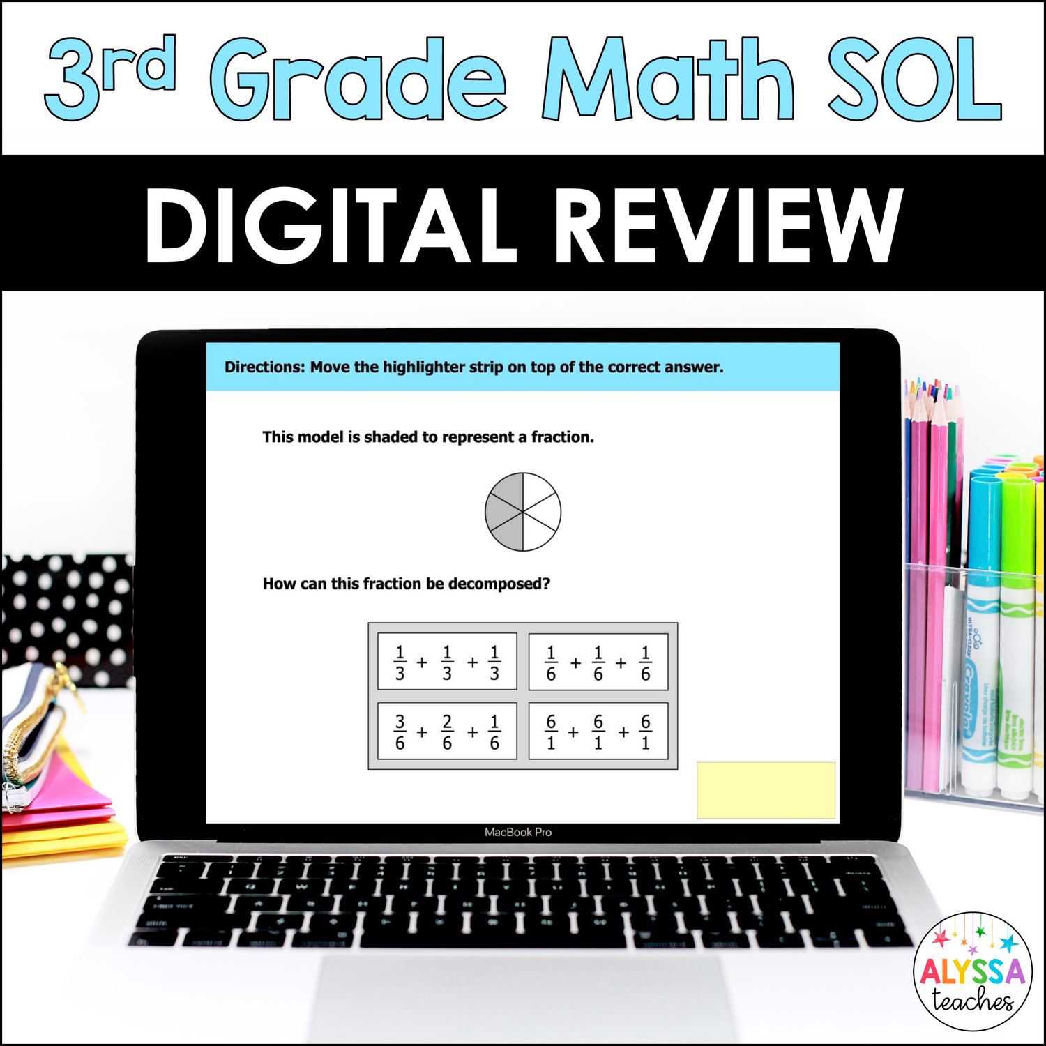 Digital 3rd Grade Math SOL TEI Review