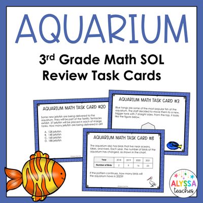 3rd Grade Summer Math SOL Review Packet (SOL 3.NS.1 - SOL 3.CE.2)
