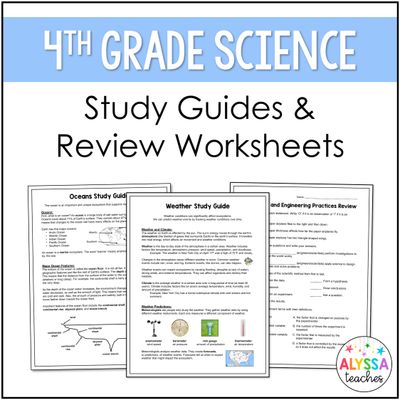Ecosystems Worksheets