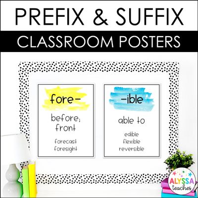 Greek and Latin Roots and Affixes Posters (Grades 5-6)