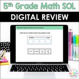 5th Grade Math SOL Review Task Cards