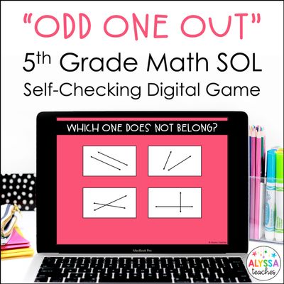 Digital 4th Grade Math SOL Review Game