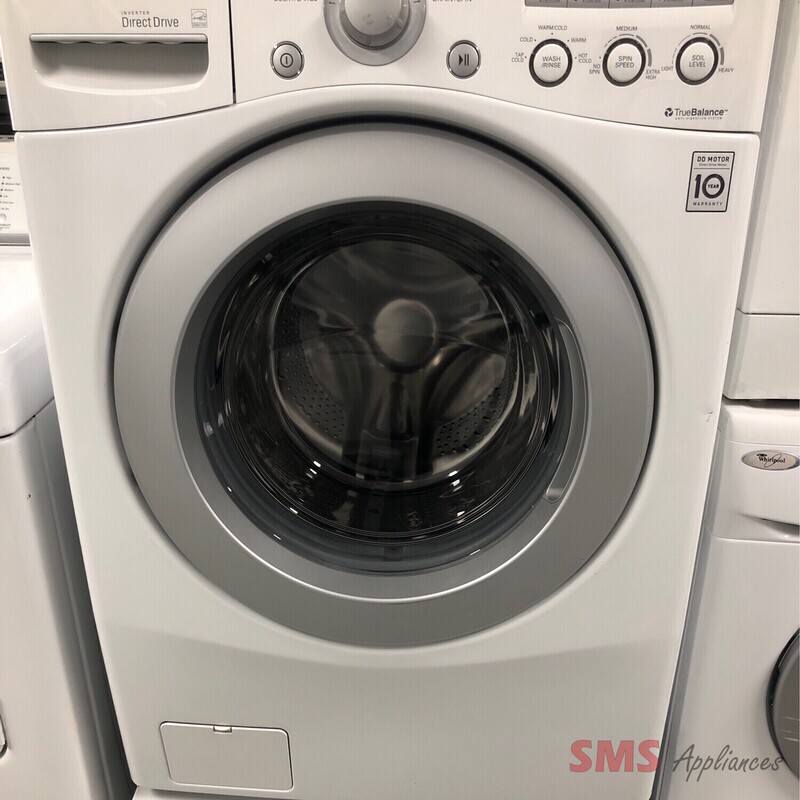 LG 27" Front-Load Electric Washer W/ Pedestal 4.0 Cu.Ft WM2050CW
