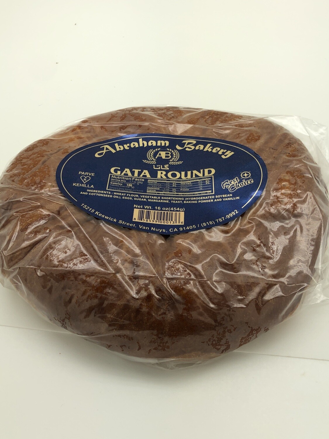 Gata Round Abraham Bakery 16 once