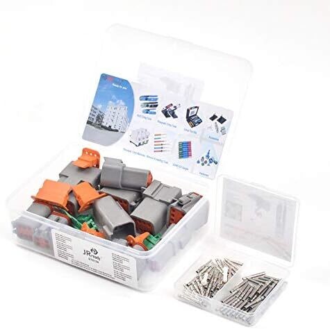 Kit de conectores 2 3 4 6 8 12 pines gris IP67 conectores eléctricos ST6134 DT