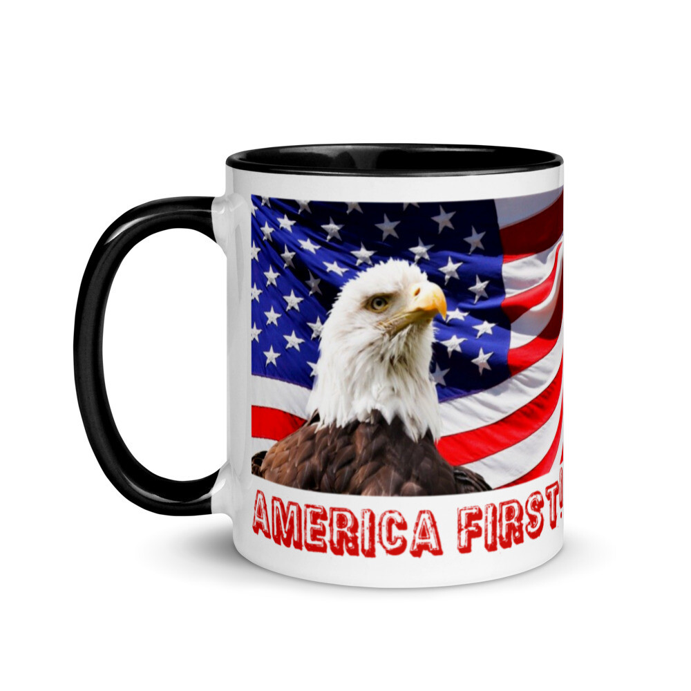 America First! Mug with Color Inside