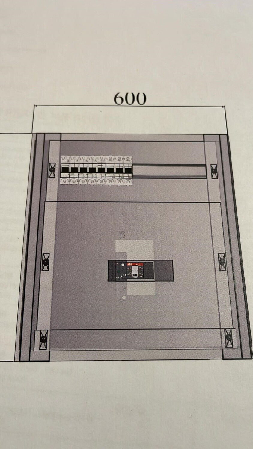 Vermogenschakelaar en aardlekschakelaar met 2 automaten 100A met kast ...