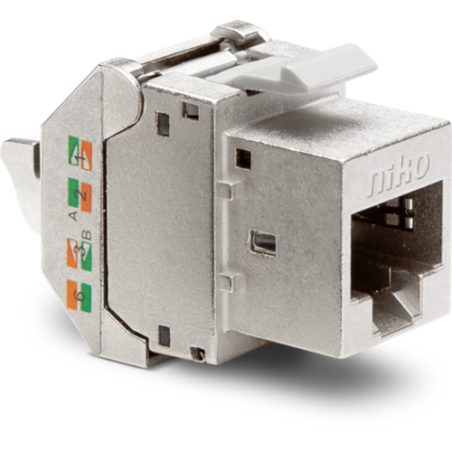 Afgeschermde RJ45-connector STP Cat. 5E, klaar voor PoE++, voor ...