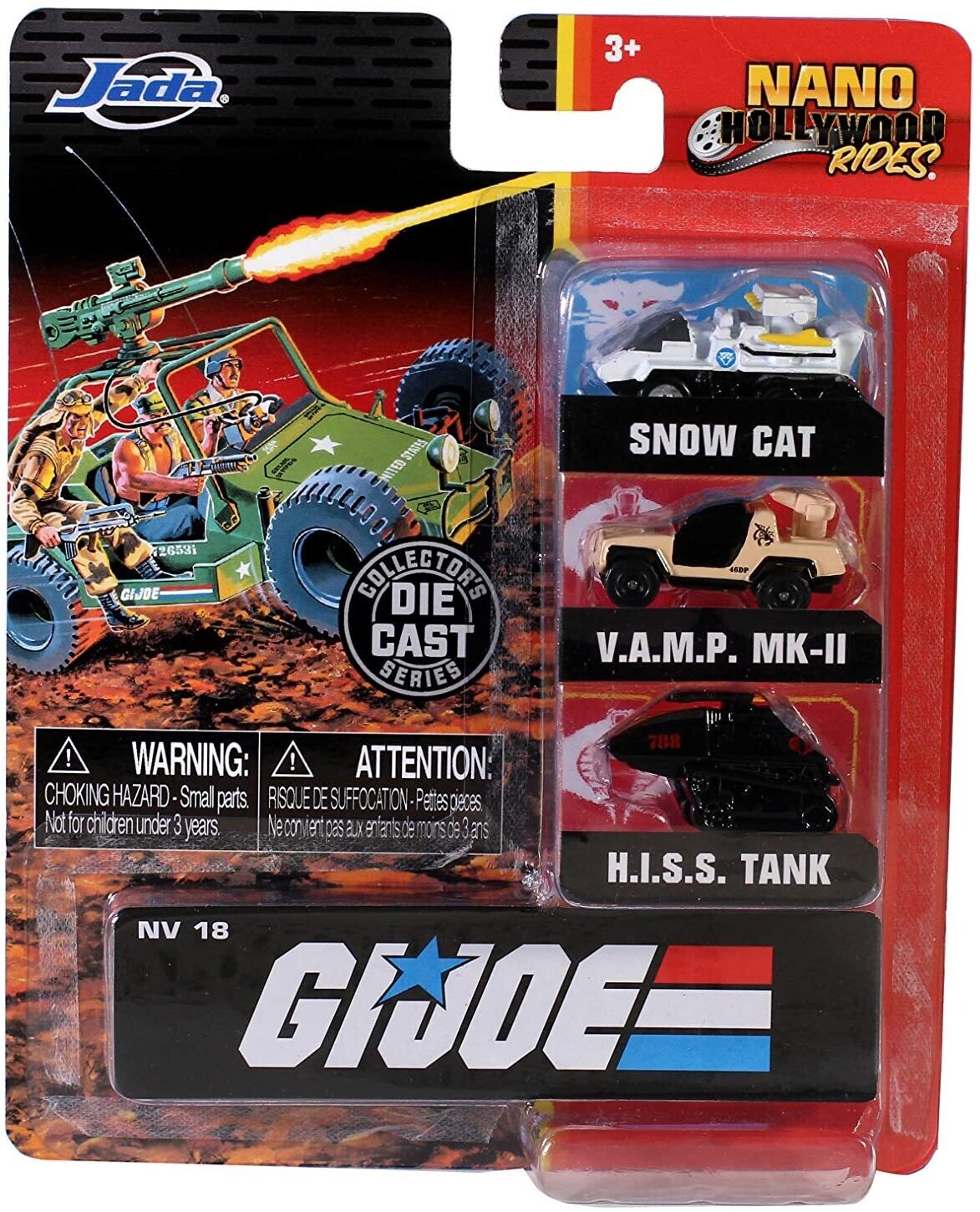 GI Joe jada toys 3 pack nano cars