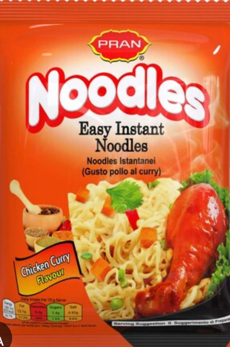 PRAN NOODLES CHICKEN CURRY FLAVOUR 70G