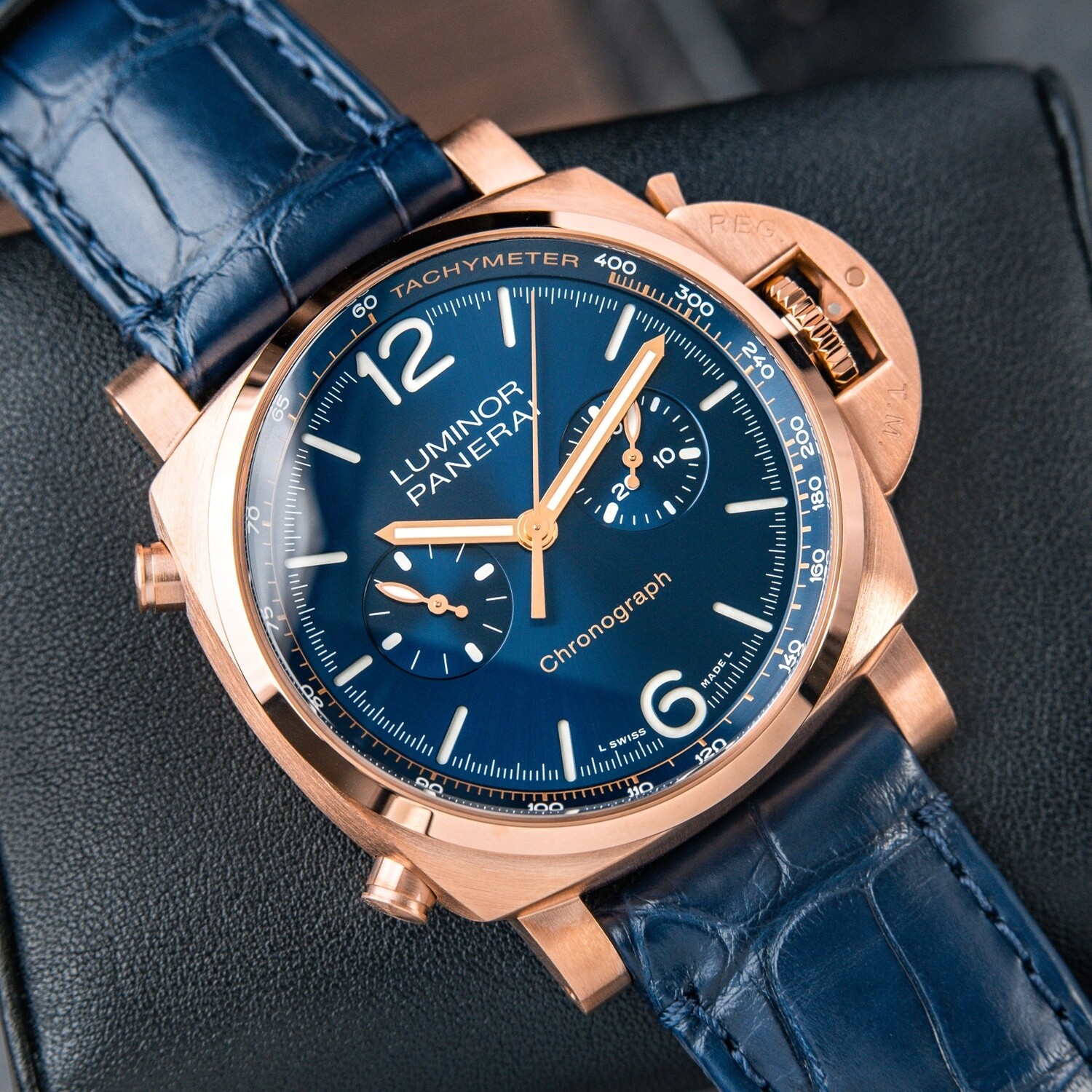 Panerai Luminor Marina Goldtech Chrono Blu Notte Pam1111