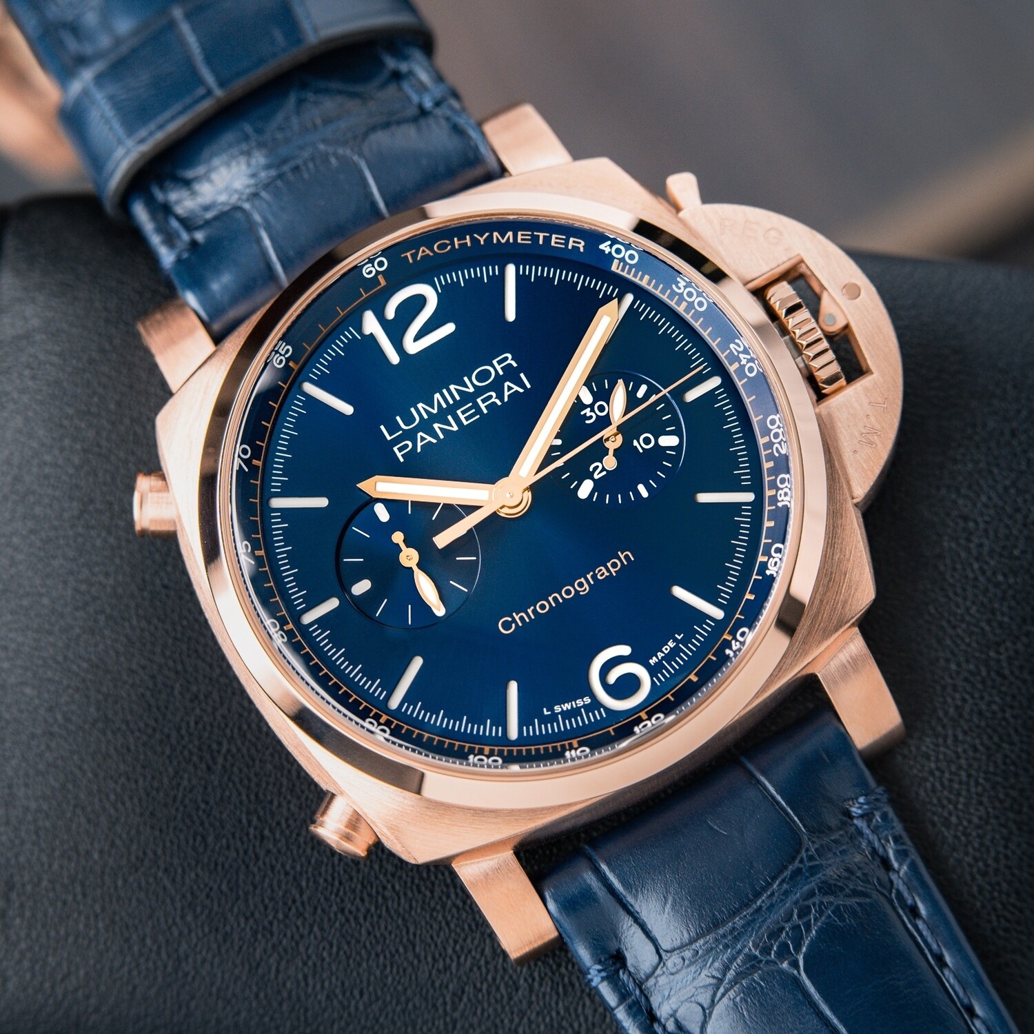Panerai Luminor Marina Goldtech Chrono Blu Notte Pam1111