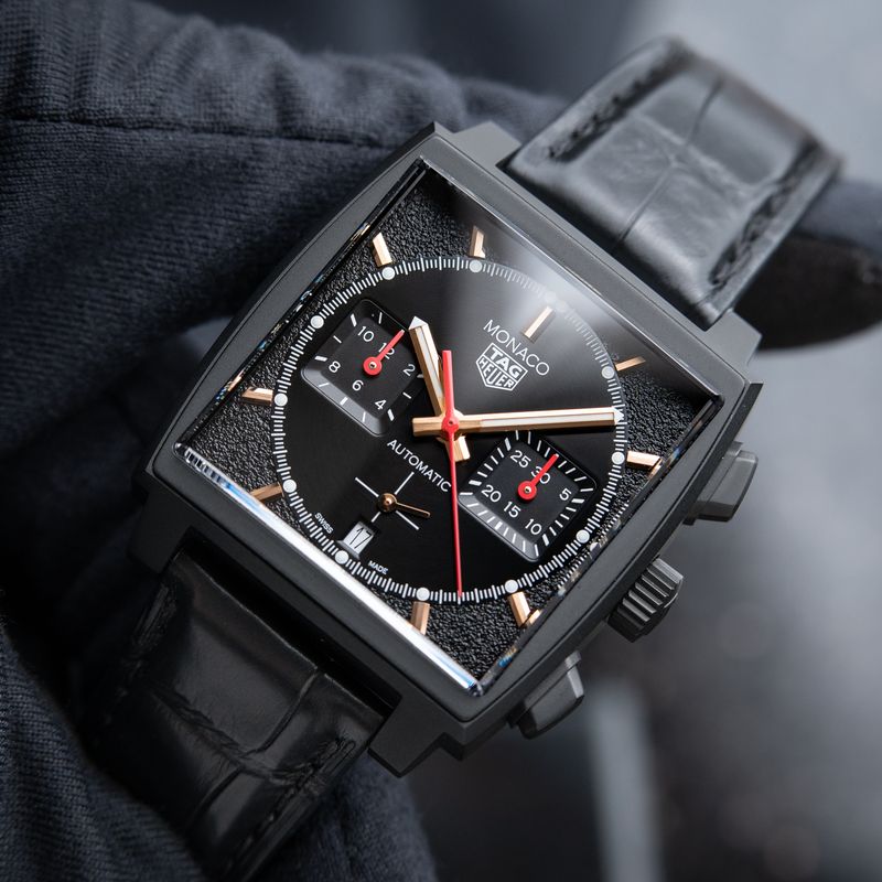 TAG Heuer Monaco Dark Lord Special Edition Chronograph DLC Titanium Black