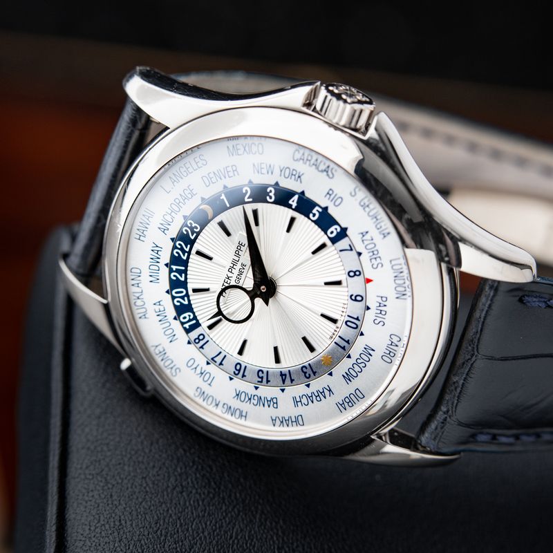 Patek Philippe World Timer White Dial White Gold 39mm