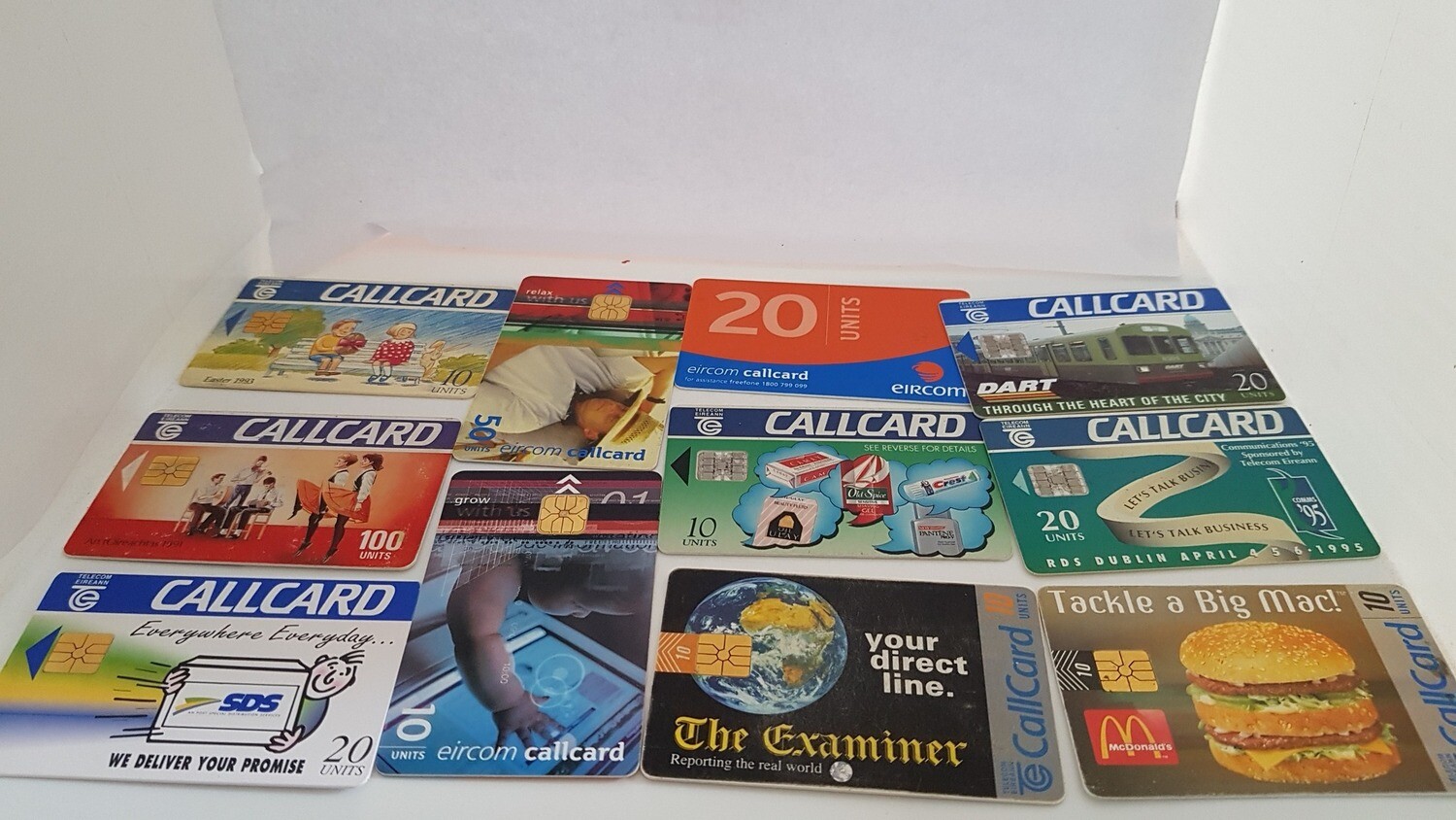 11 x Vintage Eircom Call Cards