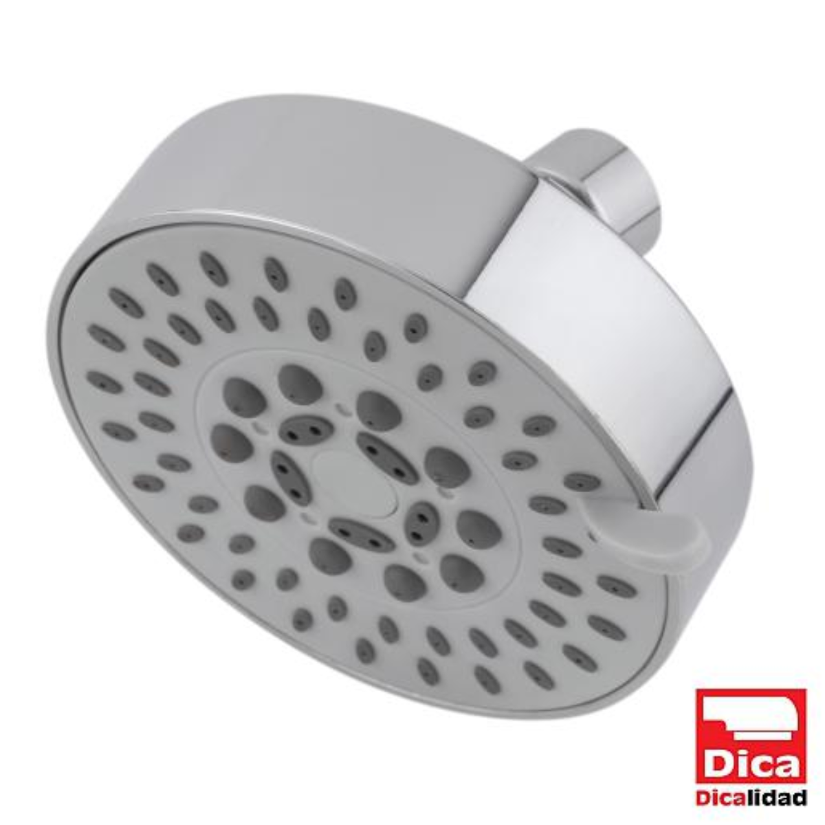 Regadera 4" de cebolla con funciones sin brazo y chapetón MOD. 4544
