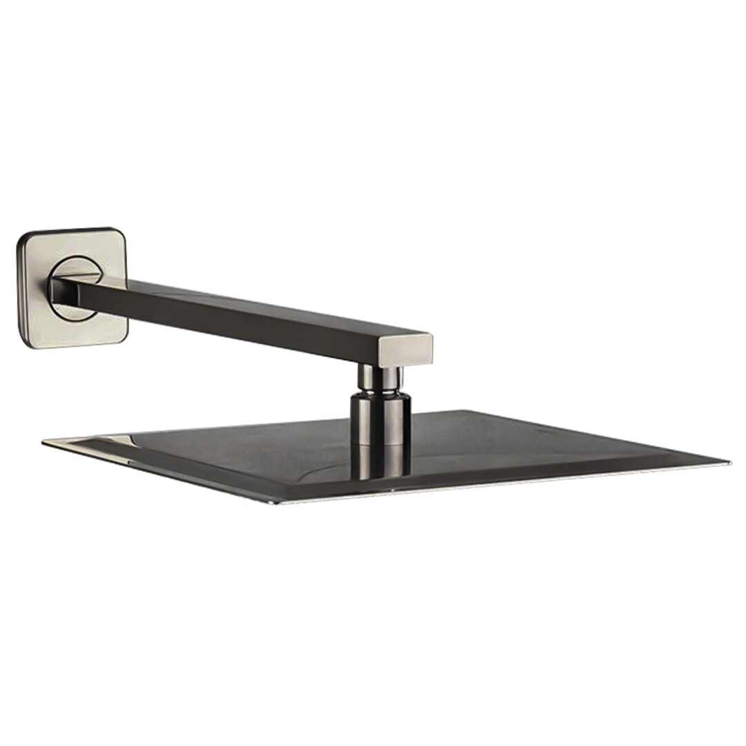 Regadera cuadrada con brazo ROW Gris Oxford MOD TB42.902GM