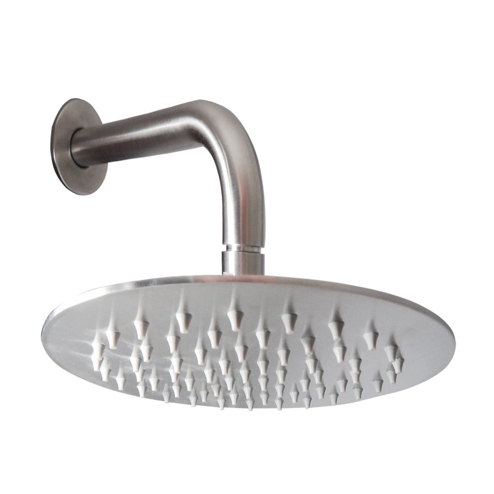 Regadera de lluvia con brazo y chapetón Acero Inoxidable 304 MOD. WS90.903