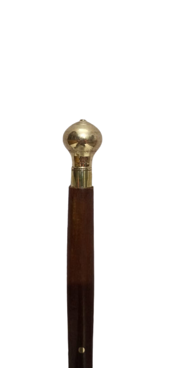 BRASS round shape - Baton/ Cane/ Walking Stick