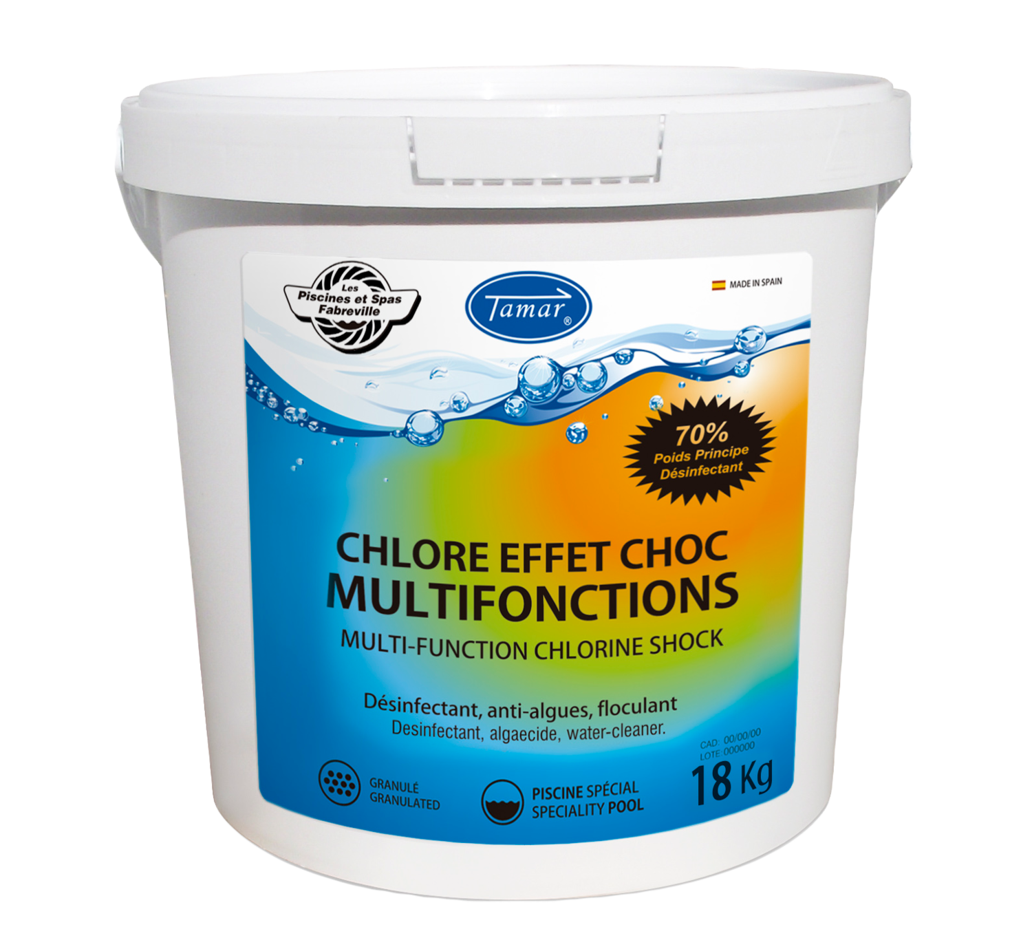 Chlore granule 18 KG 70%