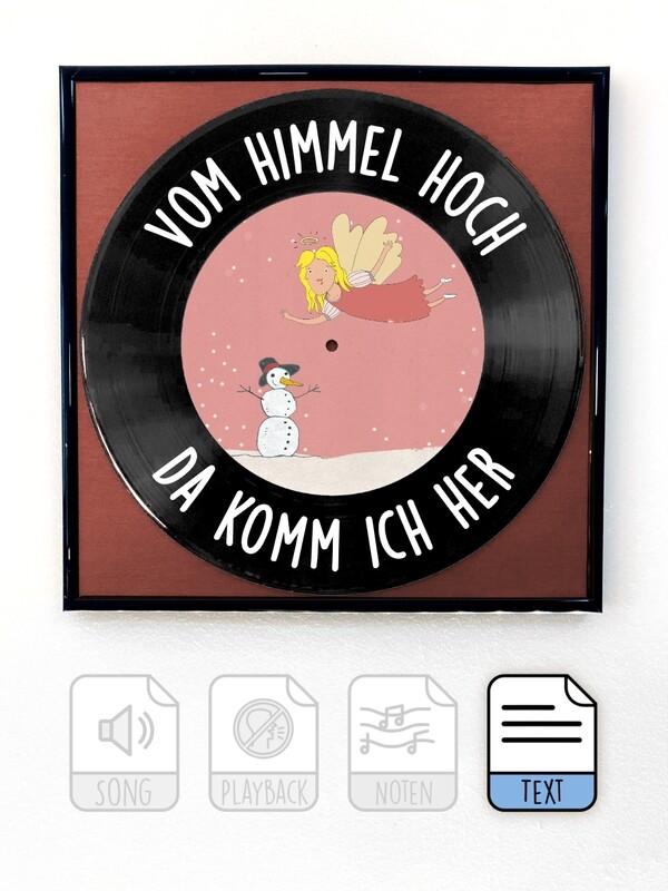 Vom Himmel hoch, da komm ich her |📝Text | minimusiker.de