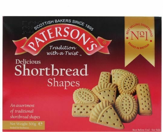 Patersons Shortbread Shapes 500g