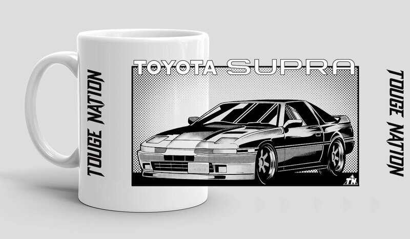 TOUGE NATION COFFEE MUG : TOYOTA SUPRA (MK3)(TRADEMARKED)