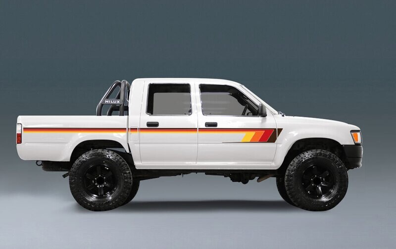 BROOME BODY STRIPE KIT : TOYOTA HILUX (1988-1997)
