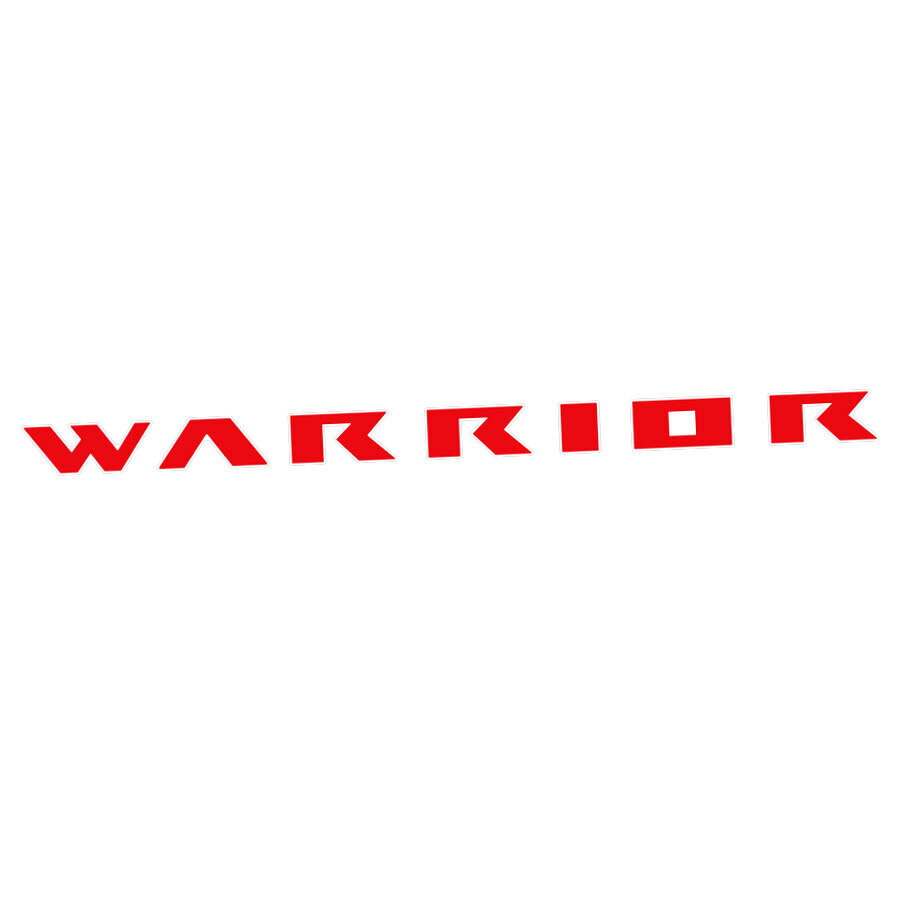 WARRIOR SIDE OF TUB DECAL : 2020-2022 NISSAN NAVARA (RED)
