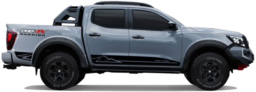 PRO4X / WARRIOR BODY DECAL KIT : 2020-2022 NISSAN NAVARA (BLACK)