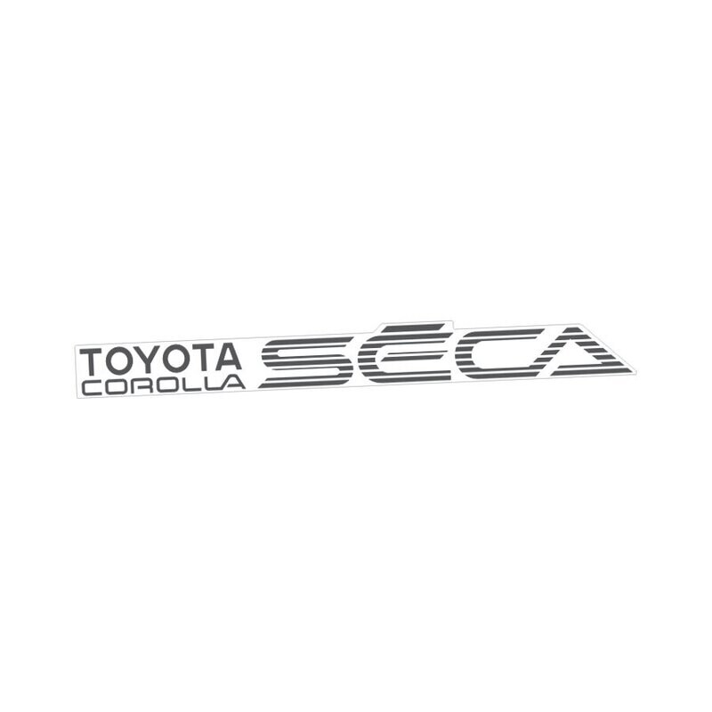 SECA REAR SPOILER DECAL : TOYOTA COROLLA SECA (AE93)(TRADEMARKED)