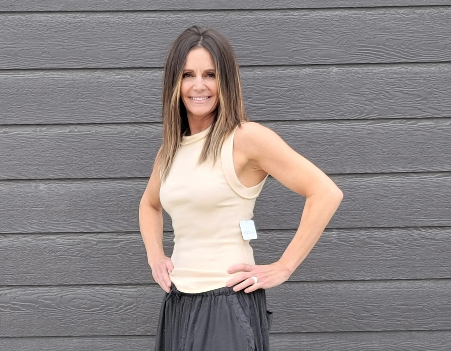 Free People Kate Tee Bleached Sand