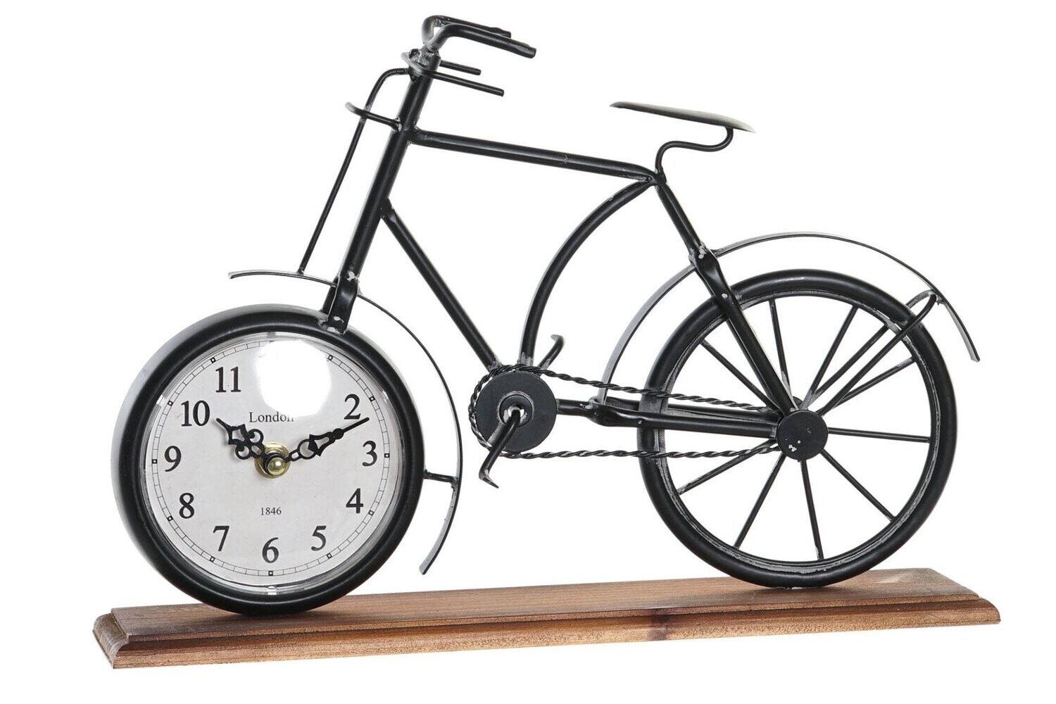 RELOJ SOBREMESA HIERRO BICICLETA