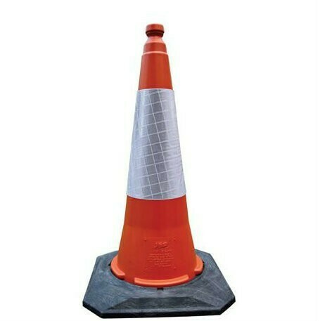 Traffic Cone 750mm ropes posts retractable barriers queue queuing ...