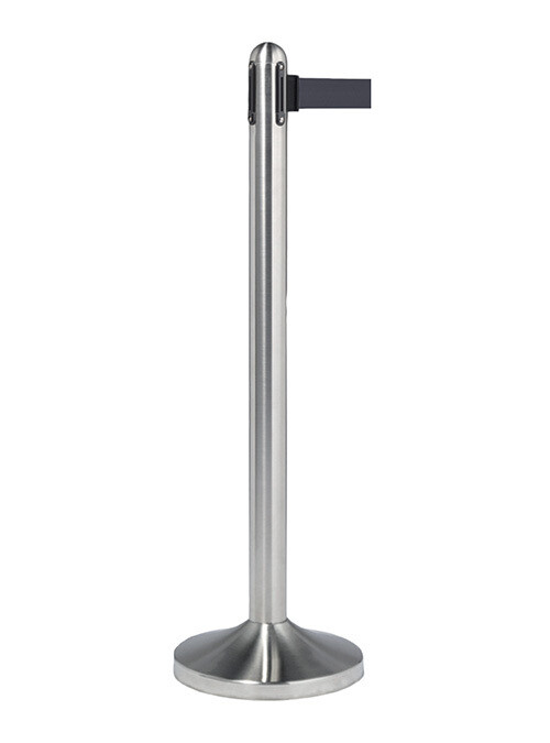 Retractable Barrier Post ropes posts queue queuing tensator tensa stanchion