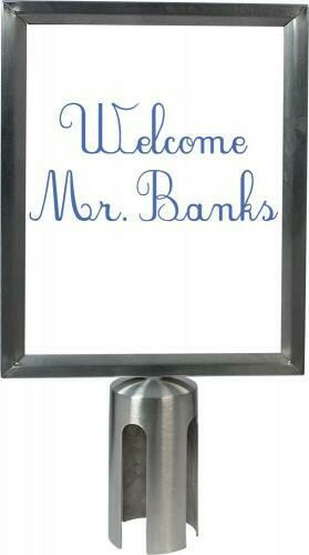 Sign Holder A4 Retractable Barrier ropes posts queue queuing tensator ...