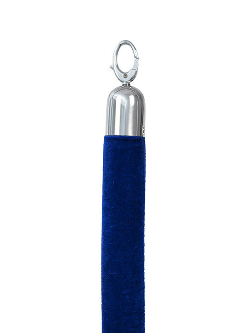 Classic Velvet Barrier Rope Royal Blue Chrome posts retractable ...