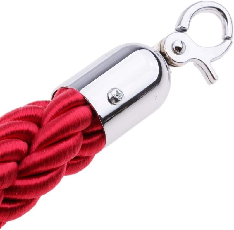 Classic Twisted Rope Red with Chrome Ends 180 cm