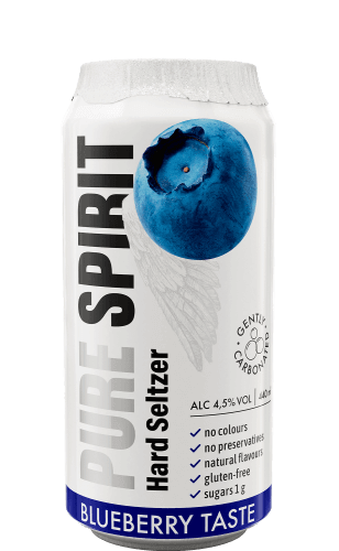 Pure Spirit Hard Seltzer - Blueberry - Case: 24 x cans - (86 cals per ...