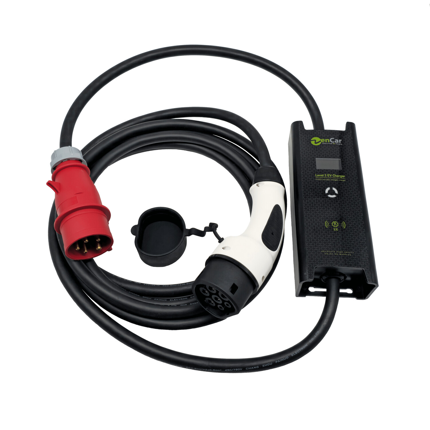 ZenCar | Mobile Ladestation | 32A 22kW 3Phasig | Typ2 | IP66 | 5m