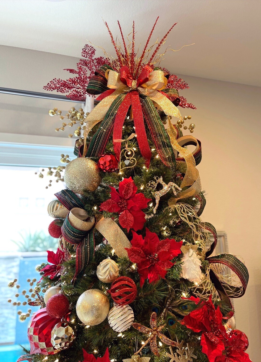 Traditional Tree Topper Bow - Custom