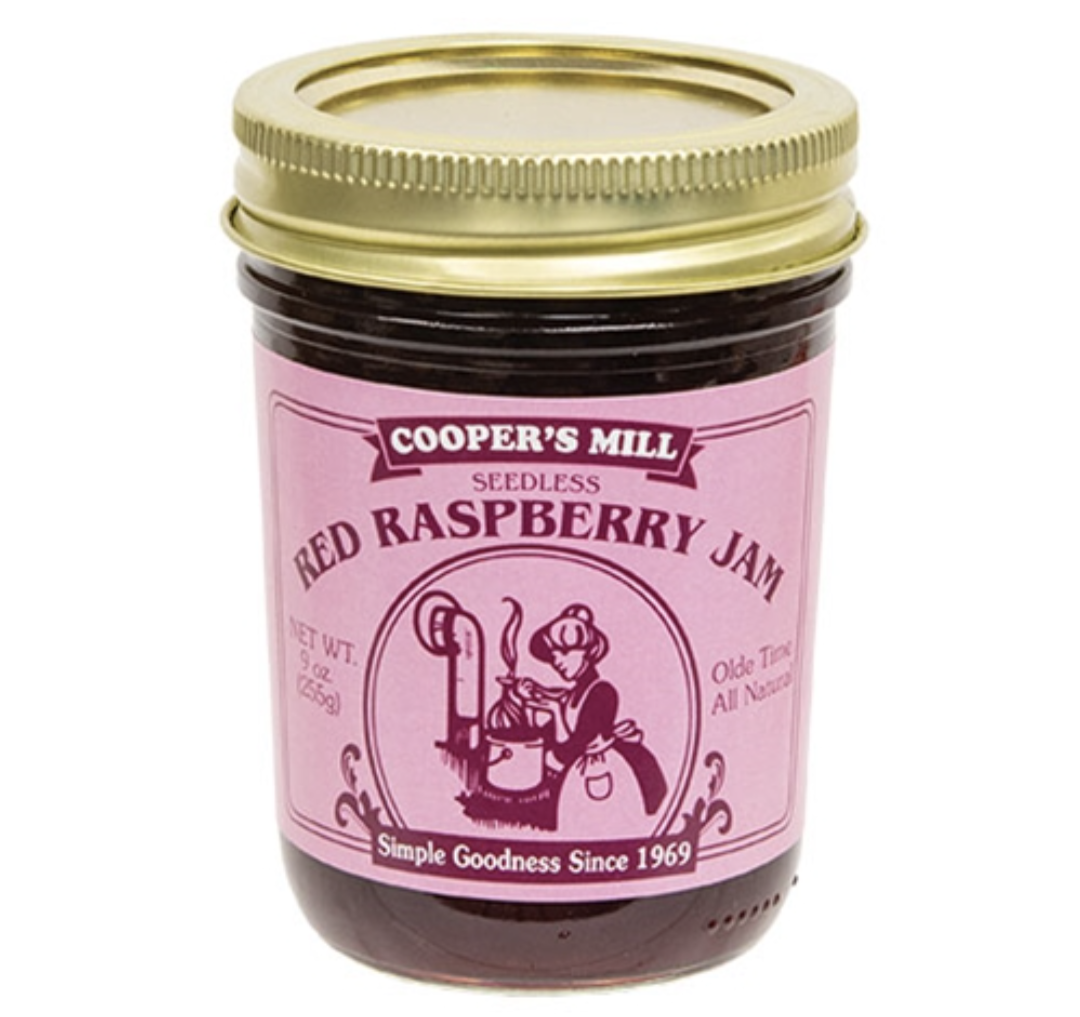 Red Raspberry Seedless Jam, 9 oz Jar