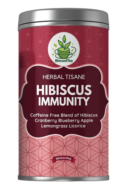 Hibiscus Immunity Tea 100Gram Tisane From BlessedTea Hibiscus Immunity Tea 100Gram Tisane From BlessedTea