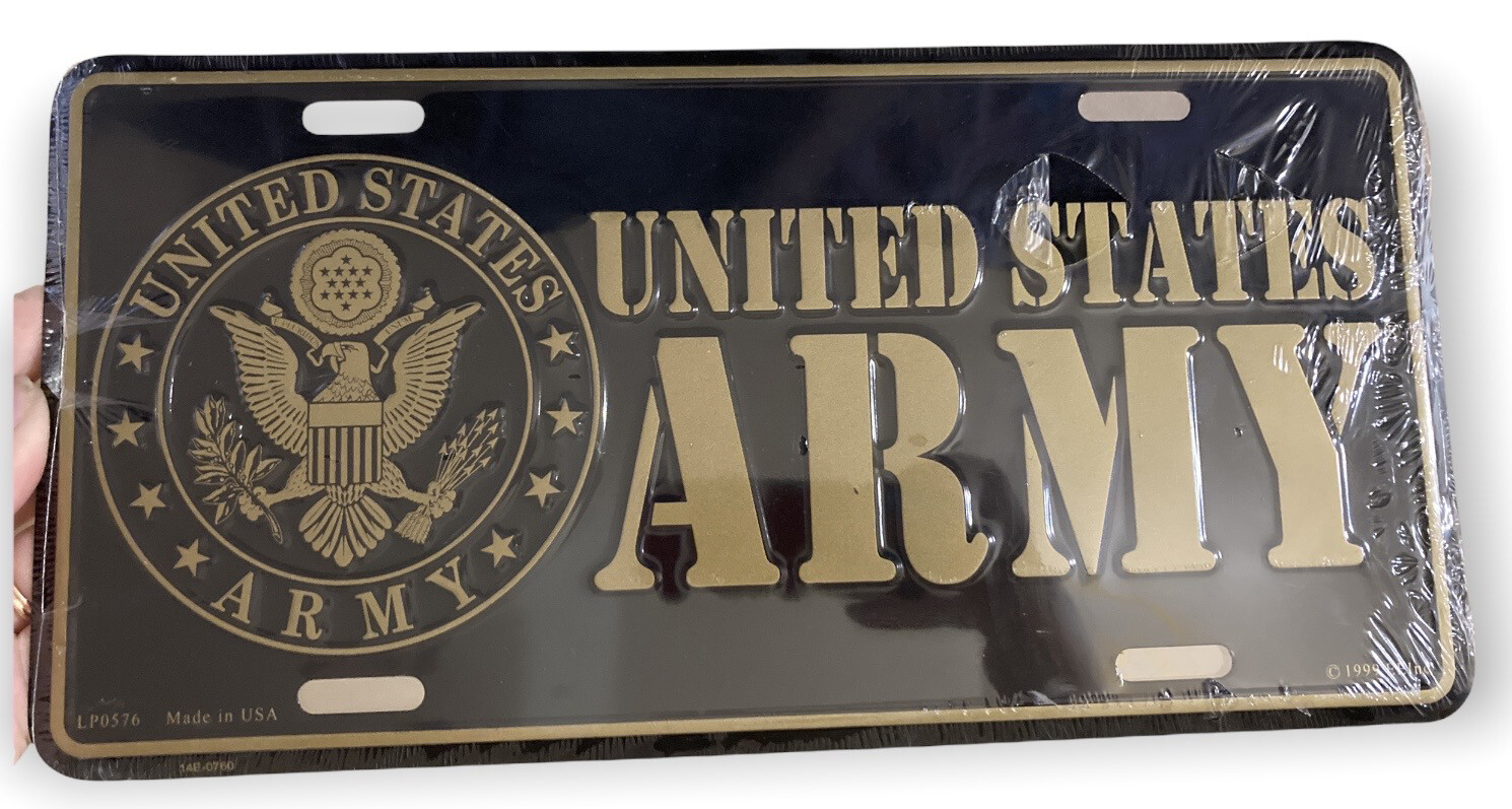 Black US Army License Plate - Store - American Patriot Limited